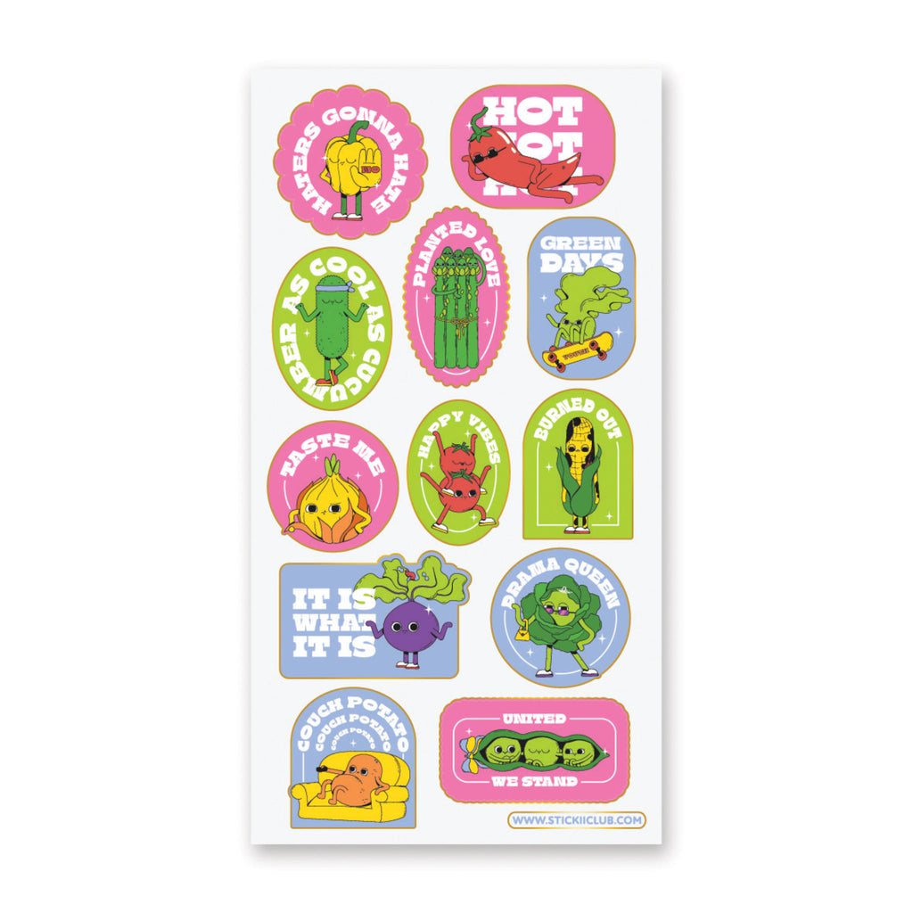Cool as a Cucumber Sticker Sheet – STICKII